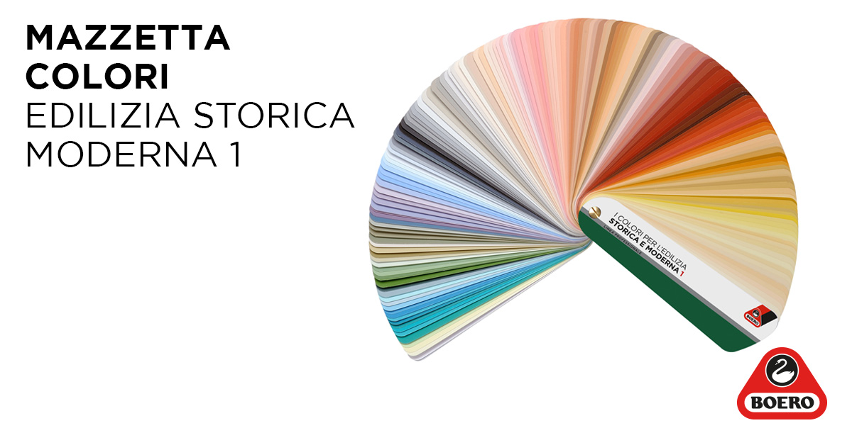 Mazzetta colori Boero per esterni: Edilizia Storica Moderna 1