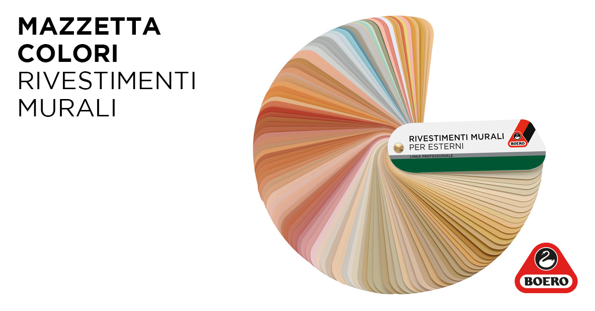 Mazzetta colori Boero per muri esterni: Rivestimenti Murali