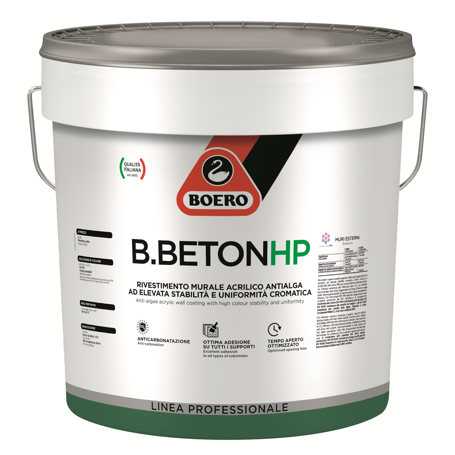 Pittura per cemento armato anticarbonatazione B.Beton HP Boero